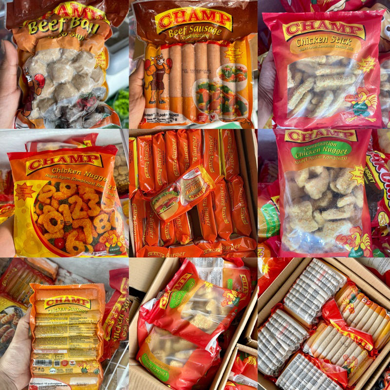 Jual CHAMP Nugget / Bakso Sapi / Crispy Burger / Nugget Coin / Siomay ...