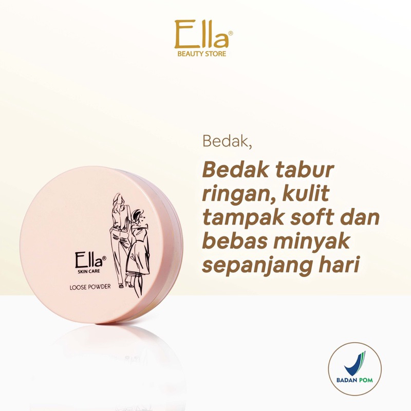 Jual ELLA SKINCARE LOOSE POWDER BEDAK TABUR | Shopee Indonesia