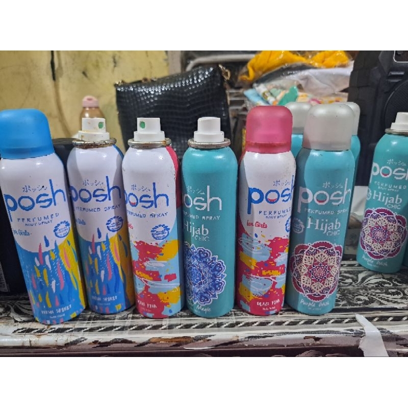 Jual FARFUM POSH BODY SPRAY 150ML RIJEK KEMASAN | Shopee Indonesia