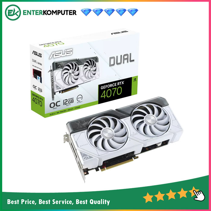 Jual Asus GeForce RTX 4070 12GB GDDR6X - Dual OC White Edition | Shopee Indonesia