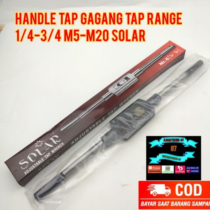 Jual Handle Tap Gagang Tap Range 1/4-3/4 M5-M20 Solar | Shopee Indonesia