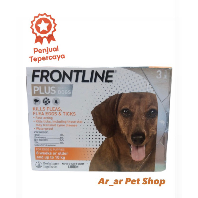 Jual FRONTLINE PLUS DOG S (Obat Kutu Anjing) | Shopee Indonesia