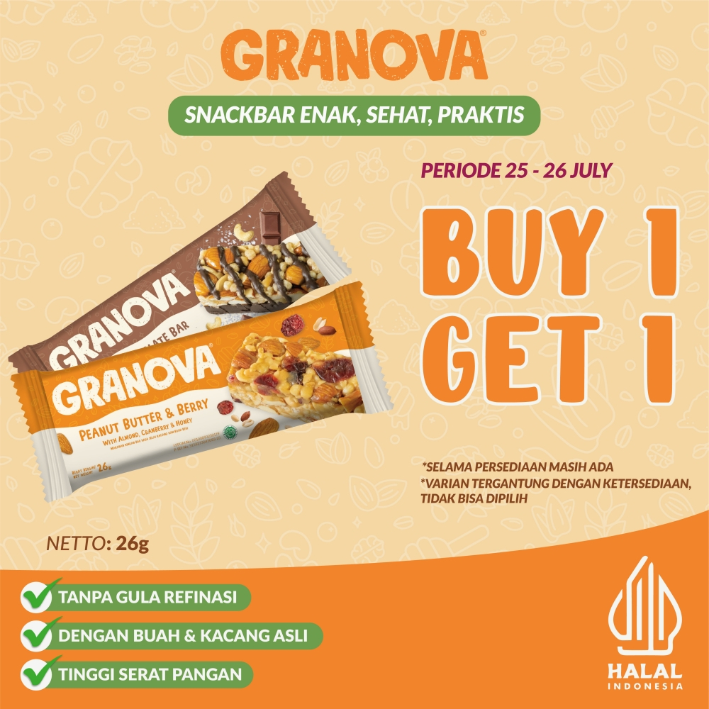 Jual Granola Bar by Granova - Snackbar Snack Anak, Healthy Snack, Halal ...