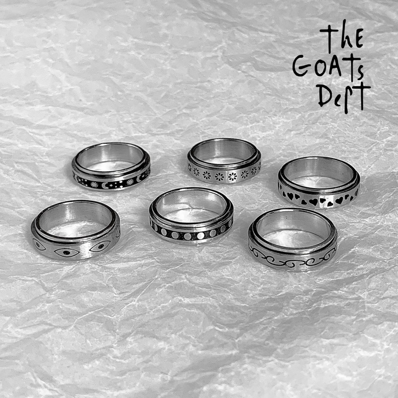 Jual The Goats Dept - ( Real Titanium ) Fidget Sun Moon Lover Tribal ...