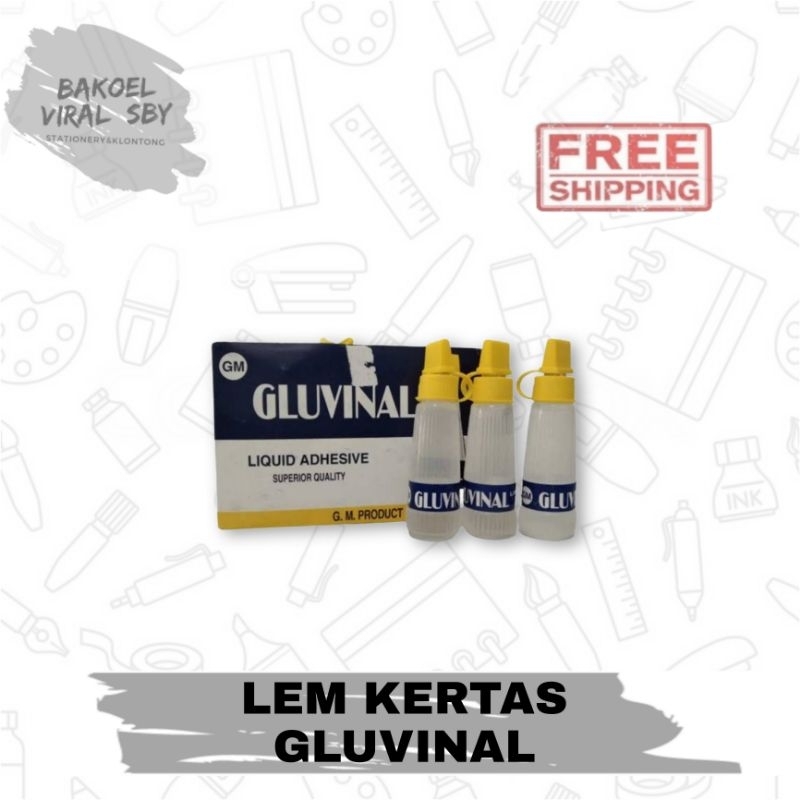 Jual Lem Kertas Botol Kecil Gluvinal (24 pc) | Shopee Indonesia