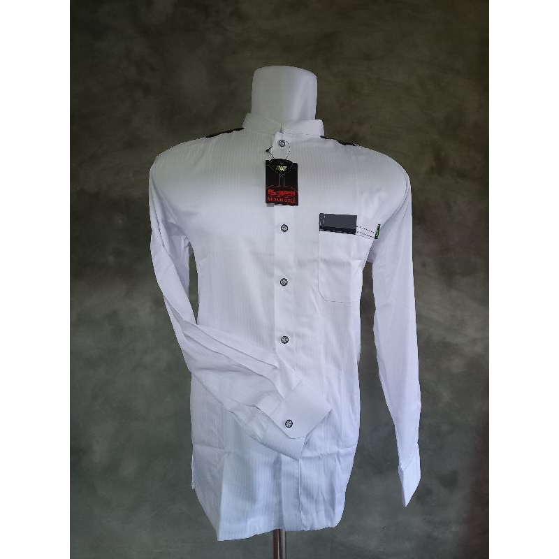 Jual Baju Koko Muslim Al Wafa Medium Gold sultan Manset Putih | Shopee ...