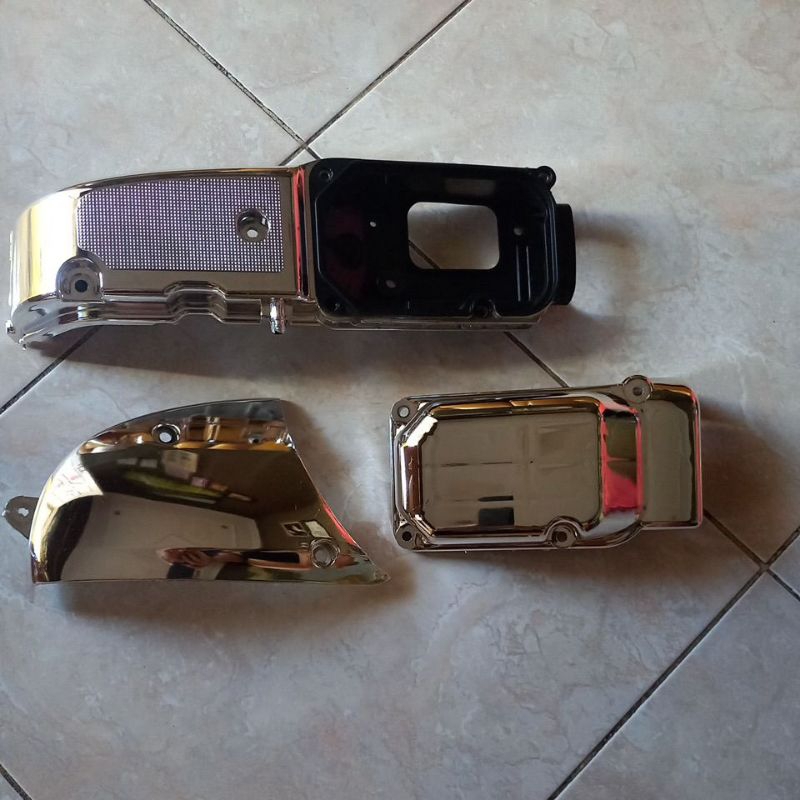 Jual Cover cvt mio sporty &smile krom silver | Shopee Indonesia