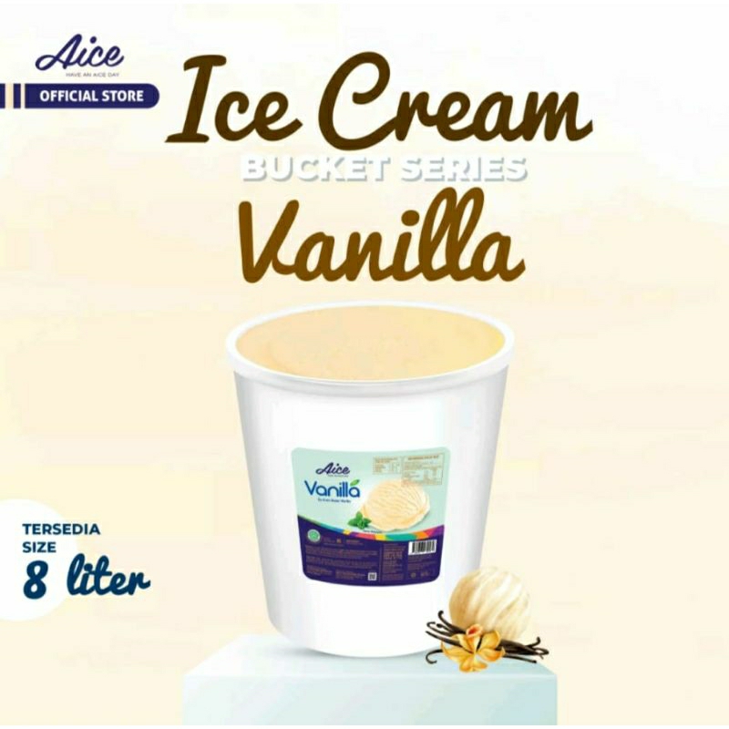 Jual ICE CREAM AICE Vanilla 8 LITER | Shopee Indonesia