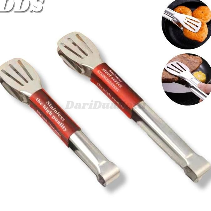 Jual MJ - CAPITAN MAKANAN JEPITAN ROTI KUE GORENGAN SALAD STAINLESS ...