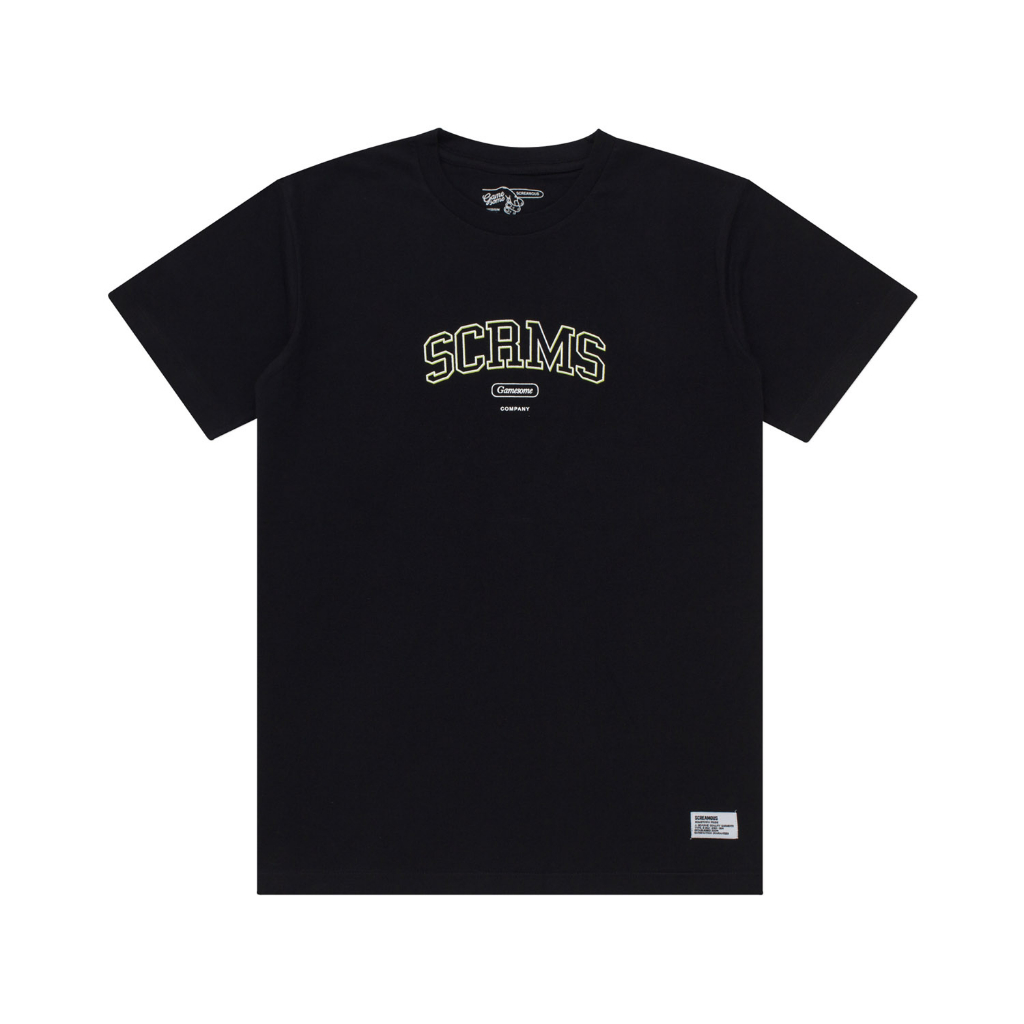 Jual Screamous Kaos GAMESOME T-Shirt WARP TYPE BLACK | Shopee Indonesia