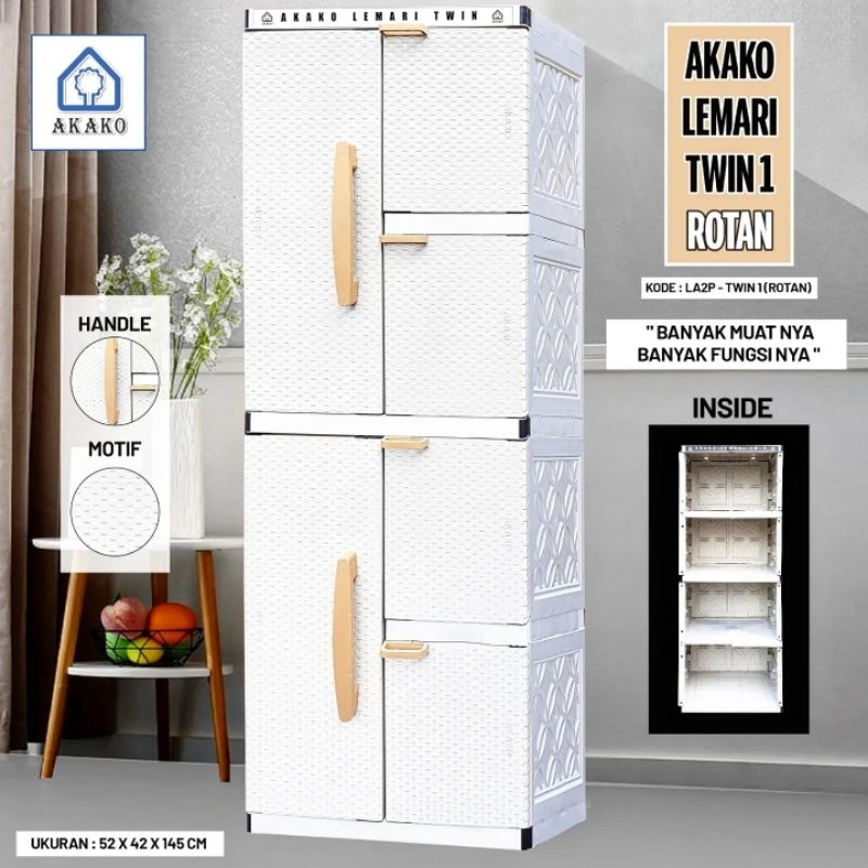 Jual Akako - Baru Lemari Plastik Lemari Anak Twin Model 2 Pintu Murah ...