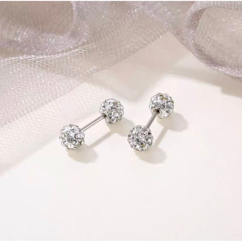 Jual Round Screw Stud Earring (STAINLESS STEEL) - Anting Stainless ...