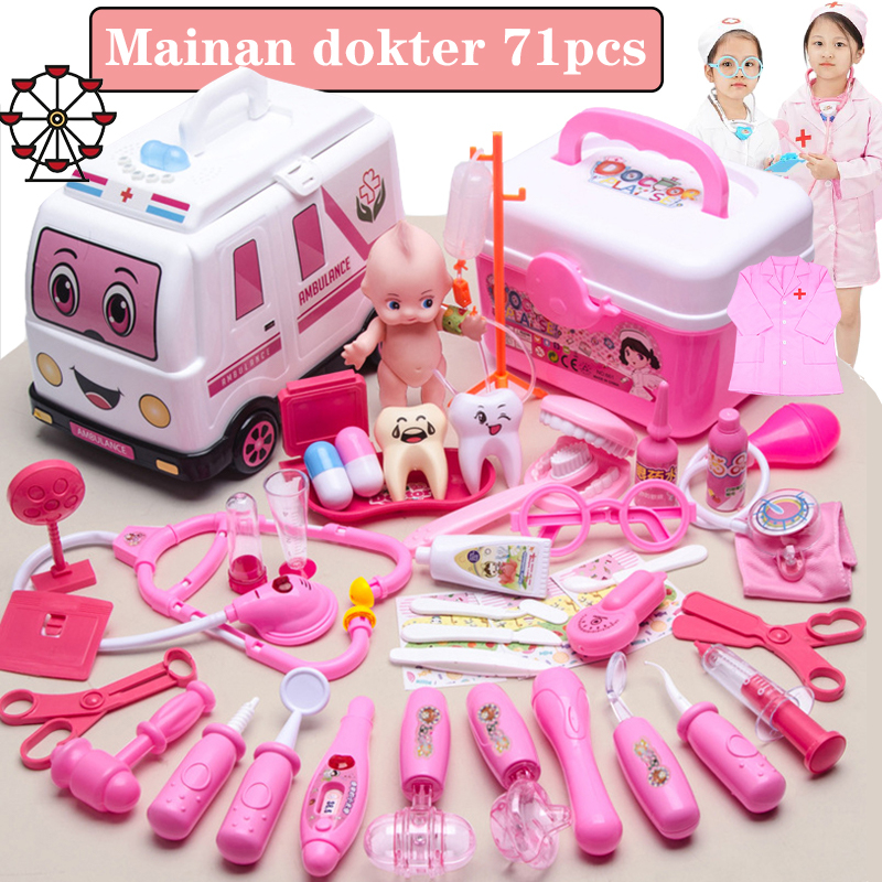 Jual Ferris Wheel 71Pcs Mainan Dokter Anak Set Lengkap Dengan Boneka Bayi Dan Kotak Penyimpanan ...