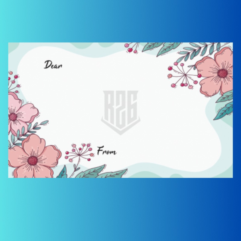 Jual kartu ucapan polos | greeting card ukuran 6x10 cm | thank you card ...