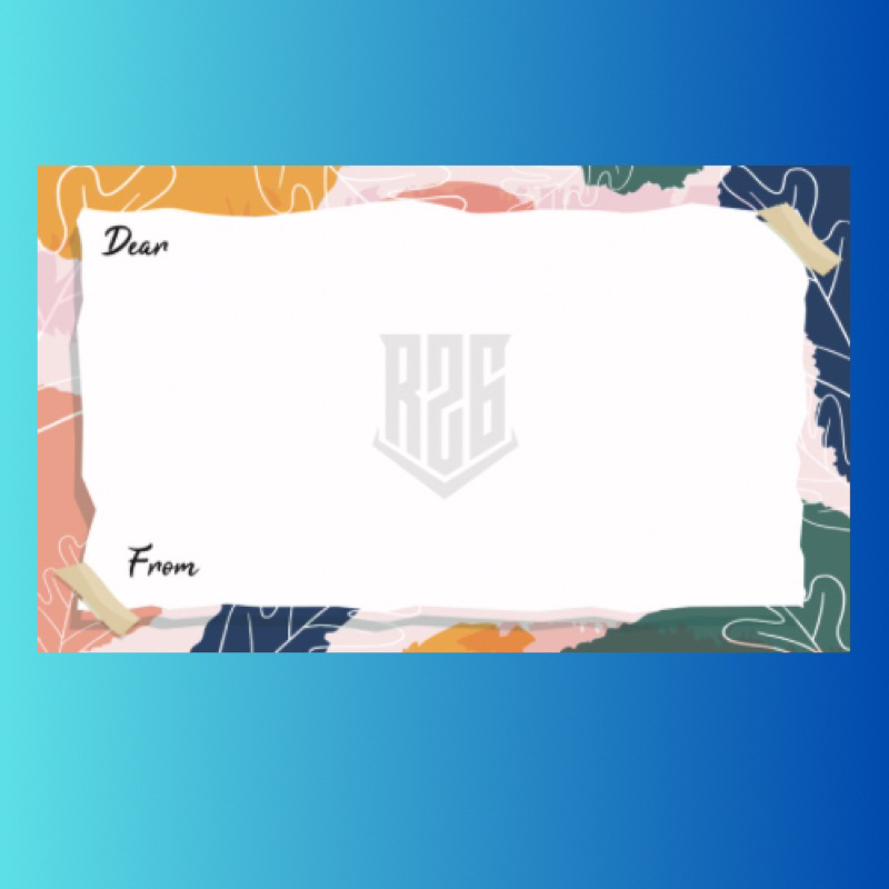 Jual kartu ucapan polos | greeting card ukuran 6x10 cm | thank you card ...