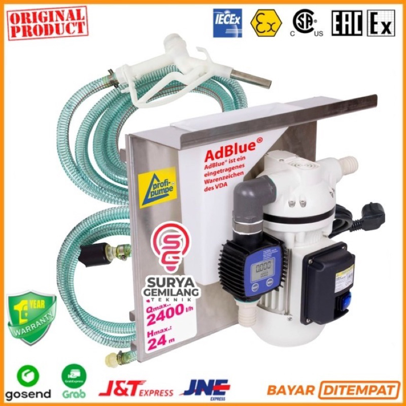 Jual Pompa Fuel Transfer Chemical Kimia Adblue DC 12V/24V Digital ...