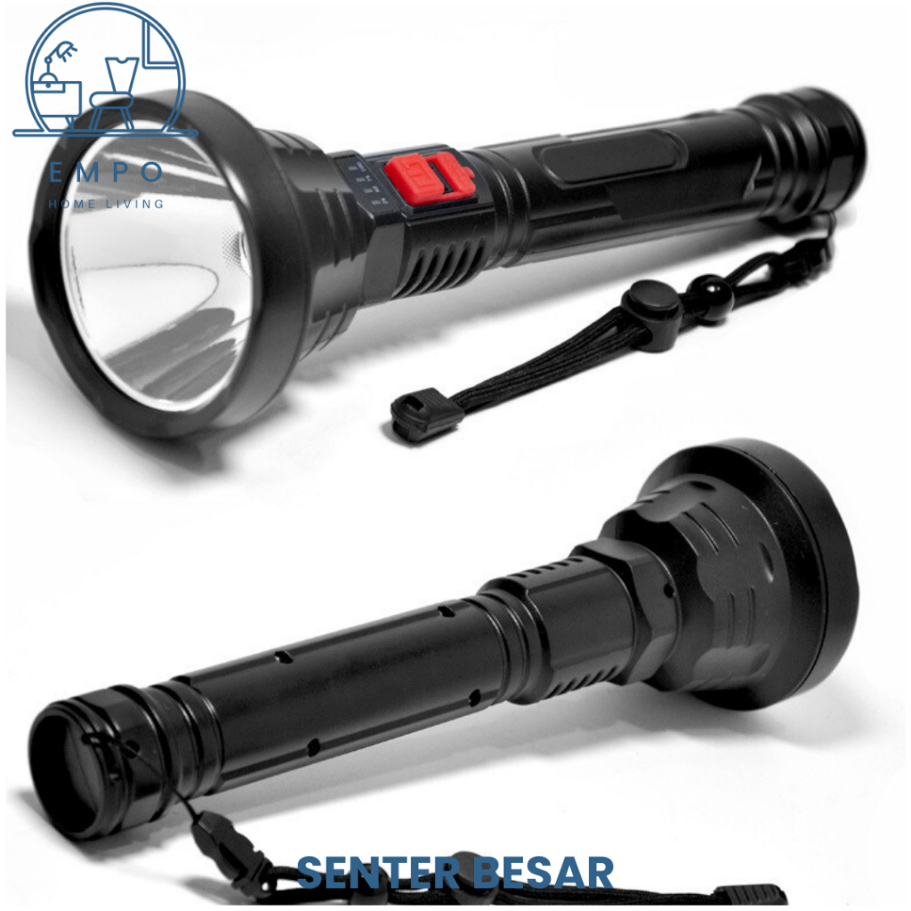 Jual EMPO Lampu Senter LED Flashlight Super Terang Jarak Jauh Senter ...