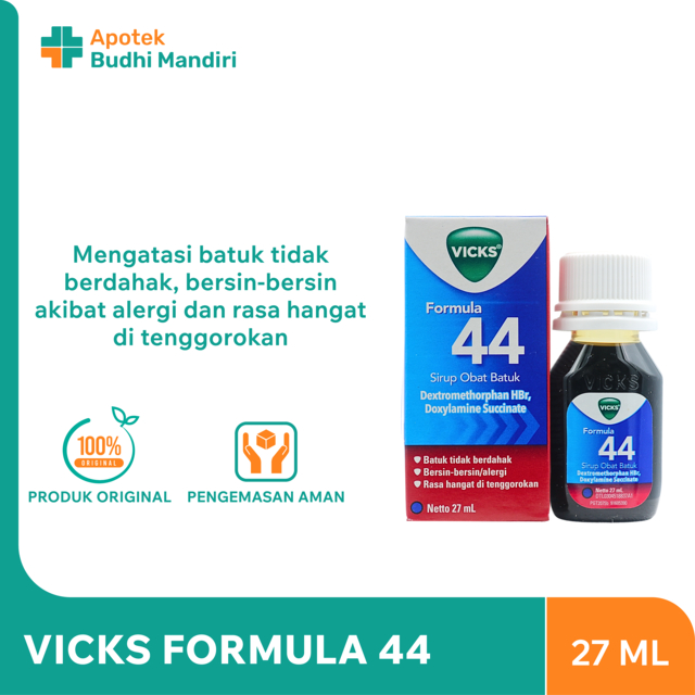 Jual Vicks Formula 44 Dewasa 27ml | Shopee Indonesia