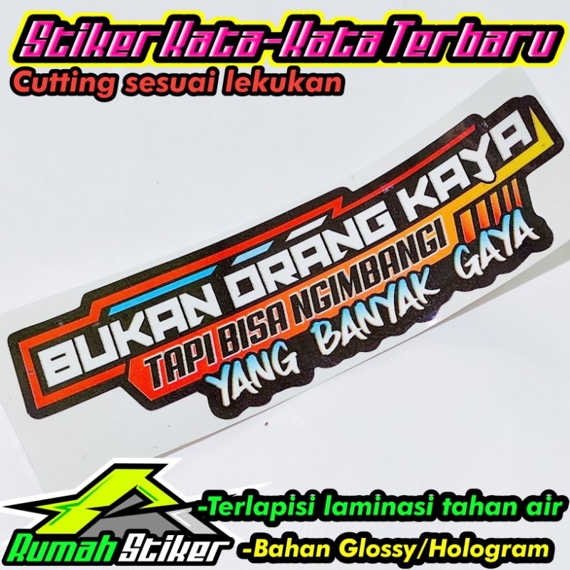 Jual Stiker Lo Lo Gak bahaya ta? / stiker racing viral / stiker motor / stiker hitz / stiker ...