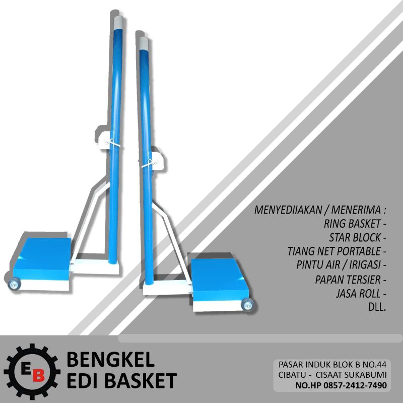 Jual TIANG VOLI | TIANG VOLLY PORTABLE | NET VOLLY | VOLY | VOLI ...