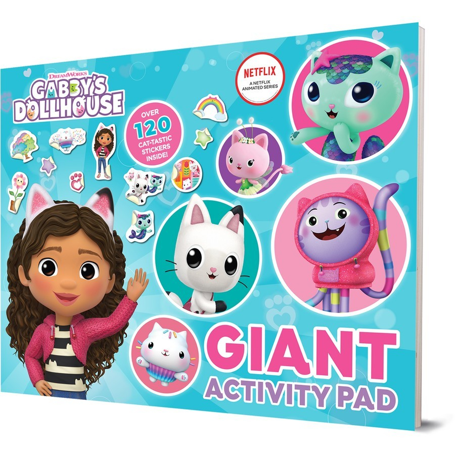 Jual Gabby's Dollhouse Giant Activity Pad Coloring Book | Shopee Indonesia