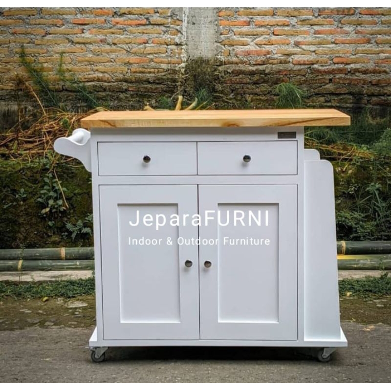 Jual Kitchen island meja dapur kayu jati jepara | Shopee Indonesia