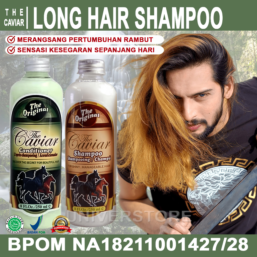 Jual The Caviar Shampo Kuda Pemanjang Rambut Cepat Penumbuh Penyubur ...