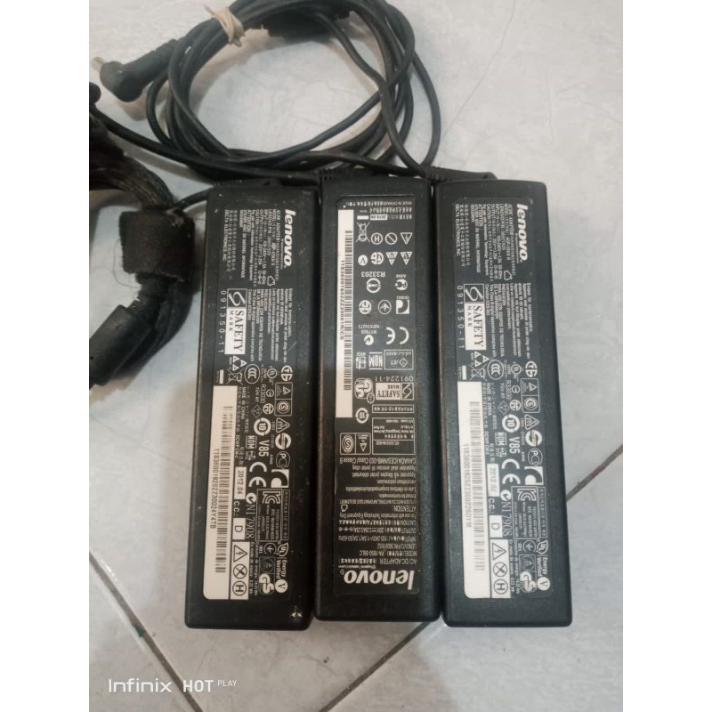 Jual charger Laptop Lenovo colok besar bulat bekas original | Shopee ...