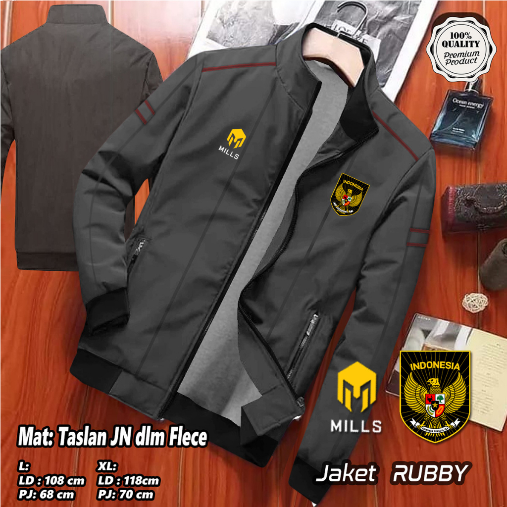 Jual JAKET TIMNAS MILLS SABLON TERBARU KEREN !! JAKET PARASUT TIMNAS ...
