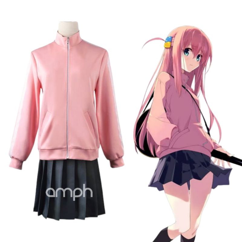 Jual Hitori Gotou Bocchi The Rock Costume | Cosplay Anime Kostum Anime ...