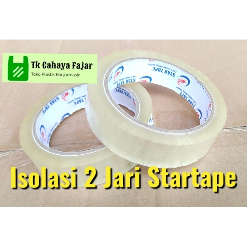 Jual Isolasi 24mm Bening iSolatip Lakban Kecil 2 Jari Star Tape ...