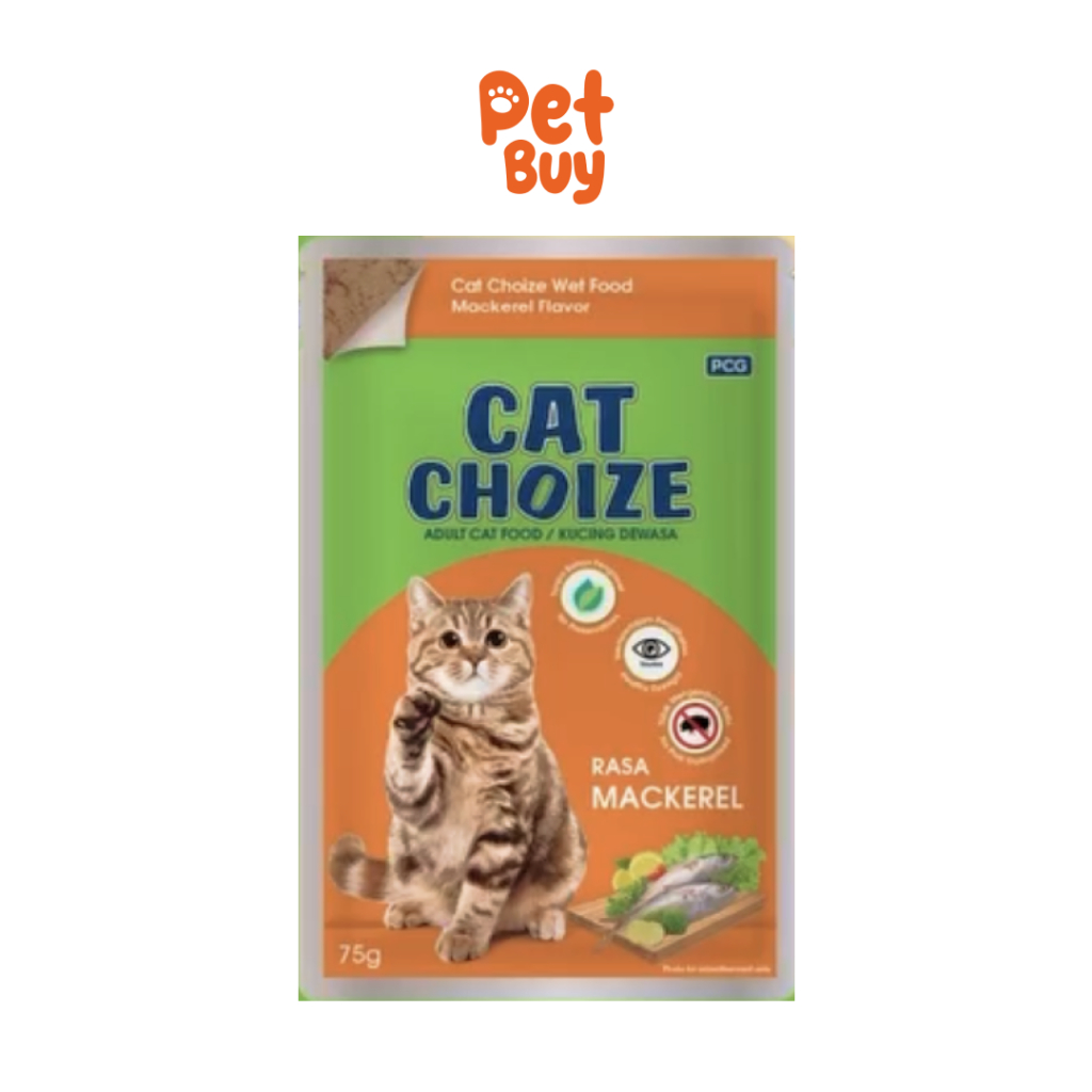 Jual Cat Choize Pouch Mackerel 75 gr | Shopee Indonesia
