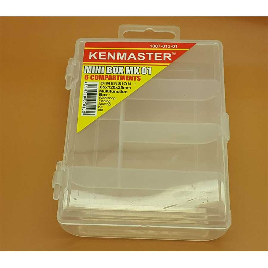 Jual KENMASTER MK 01 - MINI TOOL BOX PLASTIK 6 SLOT KOTAK KOMPONEN ...