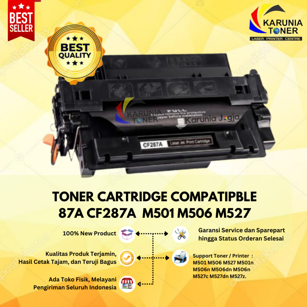 Jual Toner Compatible Cf287a 87a Laserjet M506 M527 Shopee Indonesia