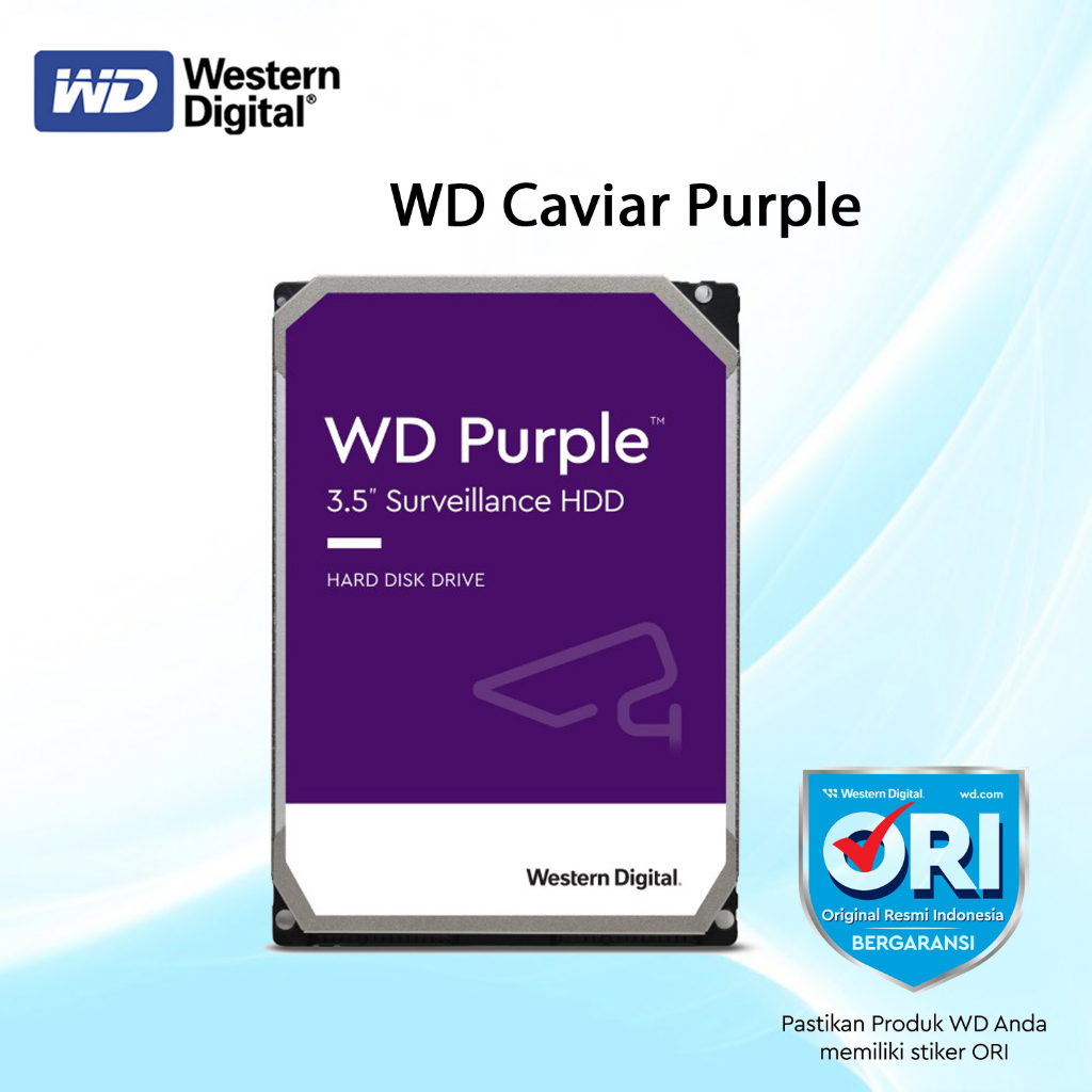 Jual WD Caviar Purple 1TB | 2TB | 4TB | 6TB for CCTV | Shopee Indonesia