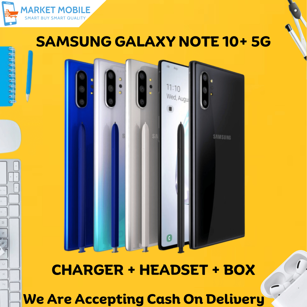 Jual Samsung Galaxy Note10+ Handphone second original Mulus No Refundbish Hp Second Note 10 ...