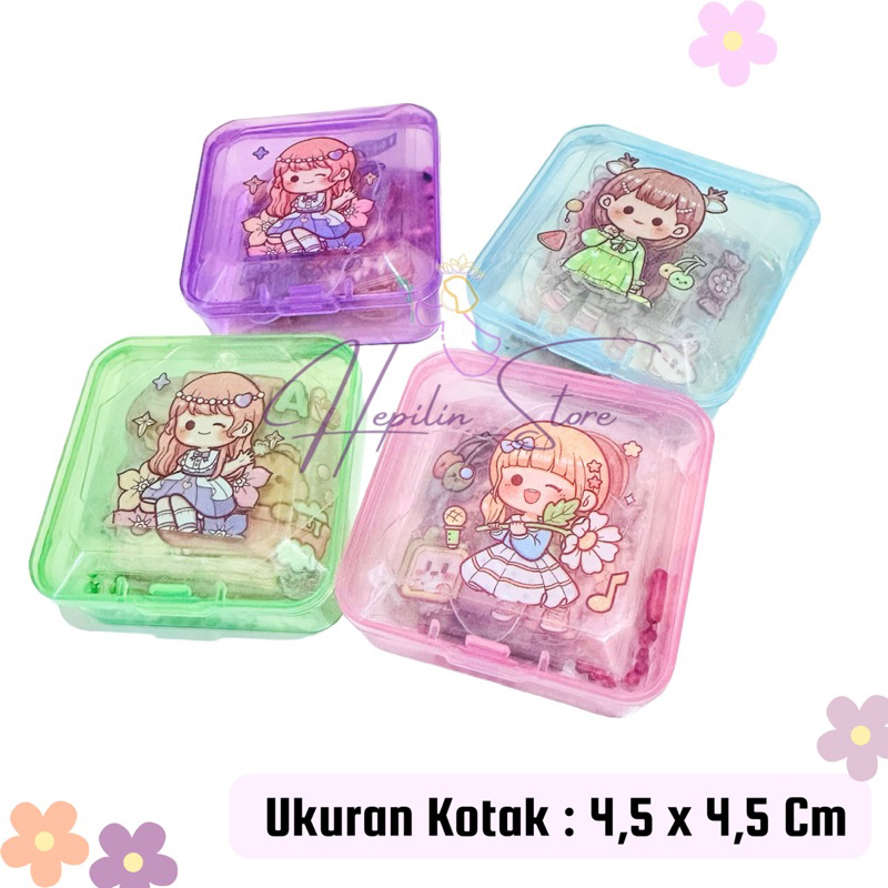 Jual Kotak Sticker Kecil isi 8 Lembar Sticker / Sticker DIY Kecil Lucu ...