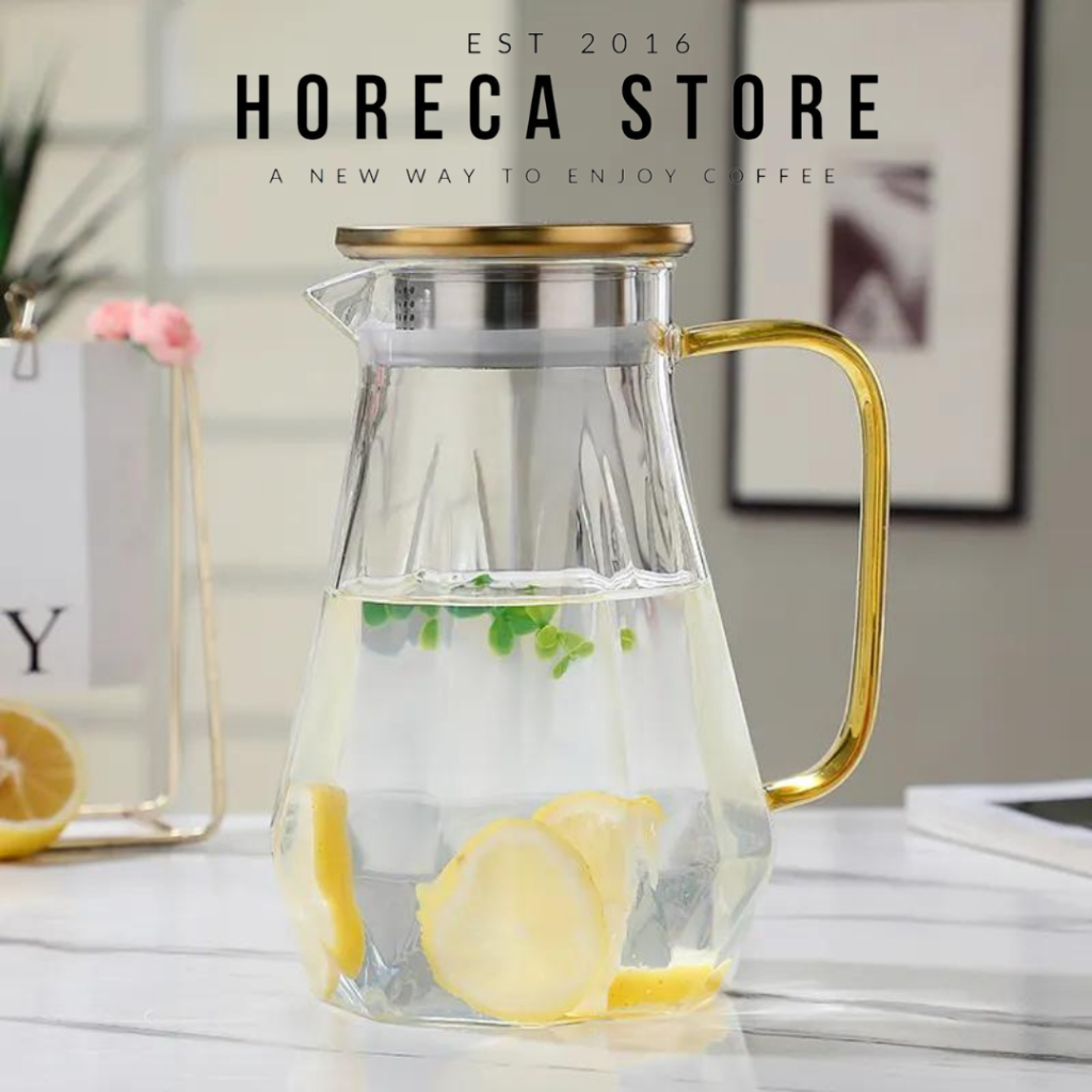 Jual Water Pitcher Kaca / Teko Air Modern 1.5 liter / Wadah Air Jug ...