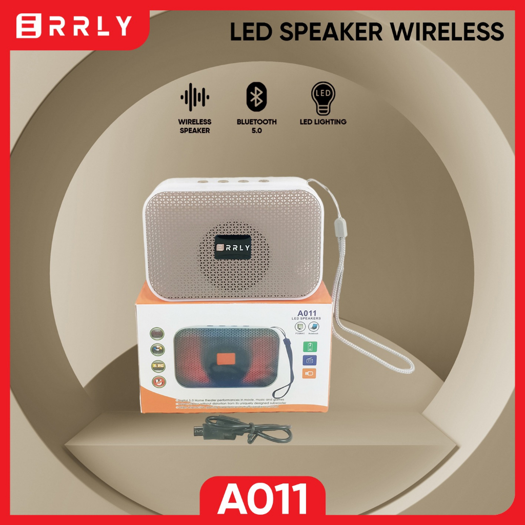 Jual News Speaker Bluetooth Wireless A011 Lampu Led RGB MegaBass With Stand HP Support TWS 2in1 ...