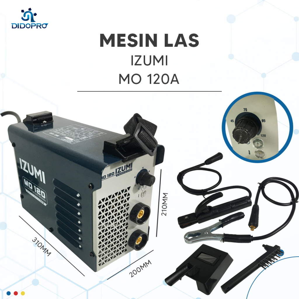 Jual Mesin Las Listrik Izumi MO 120 450Watt - Trafo Las Inverter Izumi MO120 A 450 watt MMA IGBT ...