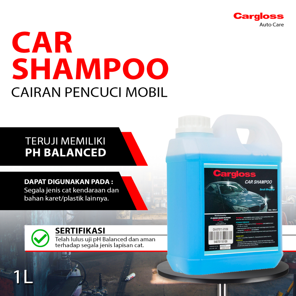 Jual Cargloss Car Shampoo 1 Liter - Shampo Mobil | Shopee Indonesia
