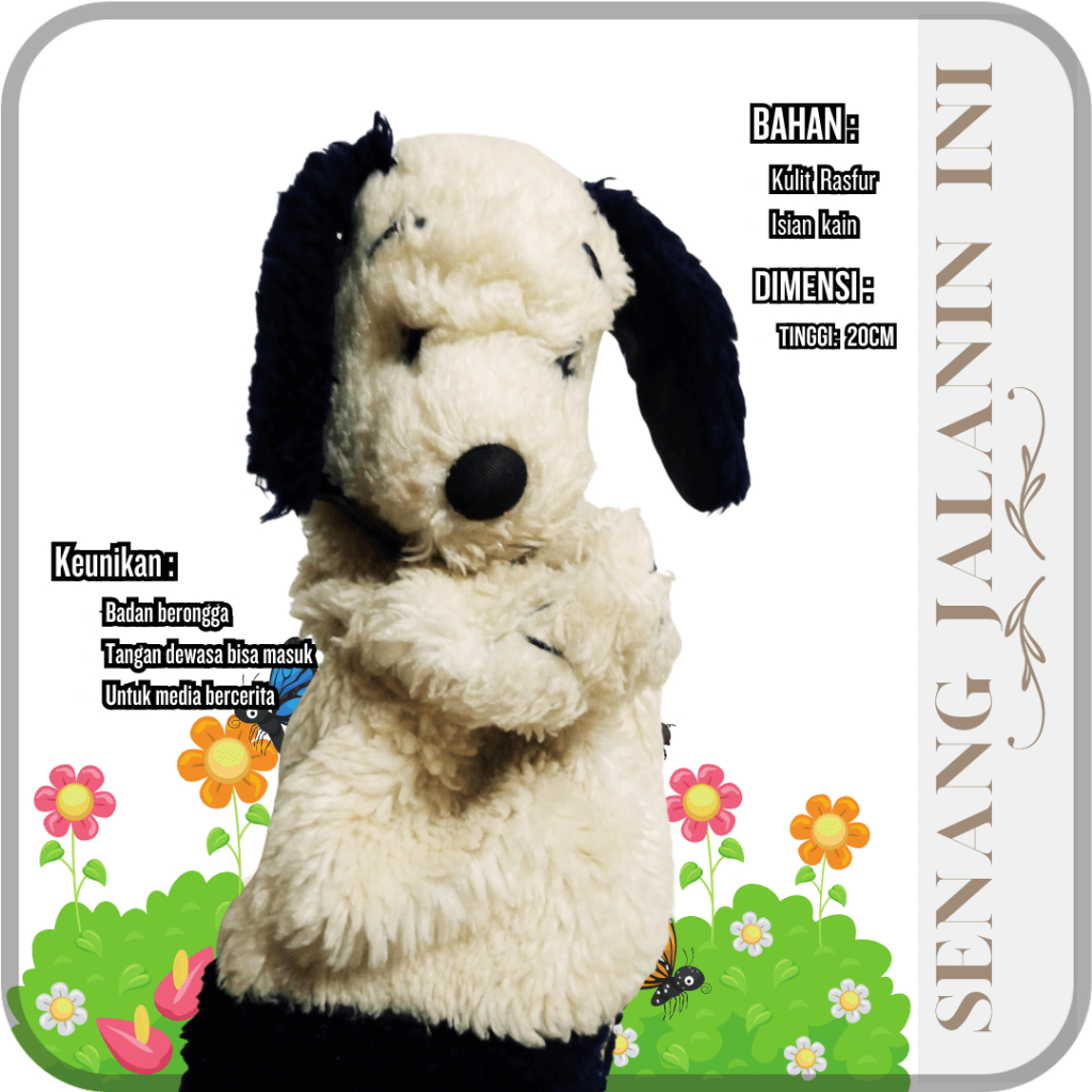 Jual MAINAN ANAK BONEKA TANGAN BISA BICARA BAHAN RASFUR ISI BAHAN ...