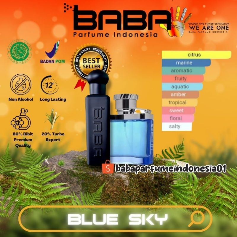 Jual BABA PARFUM BLUE SKY 30 mL | Shopee Indonesia