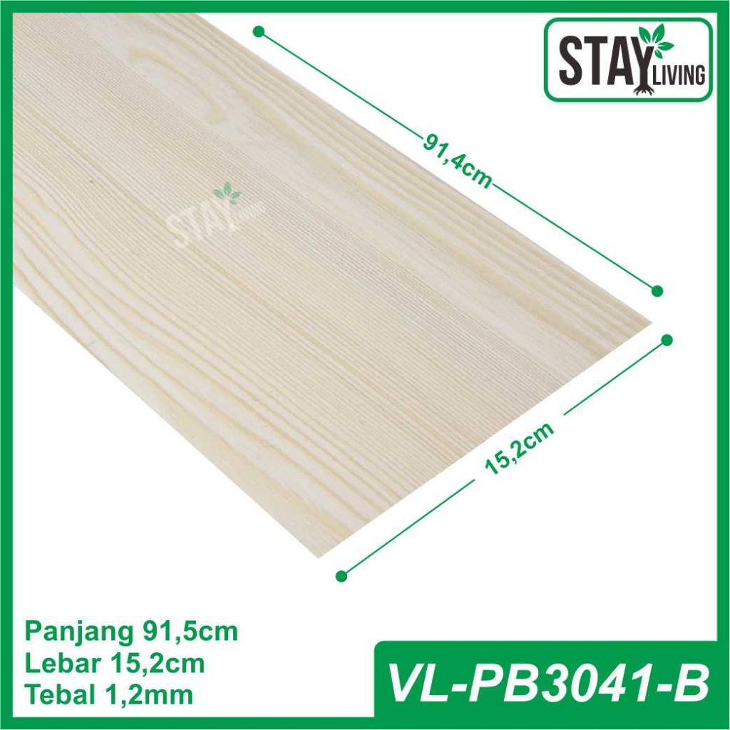 Jual PAKET 1 DUS 36 Pcs Lantai Vinyl Stiker 91.4CMX15.2 CM Lantai Kayu ...