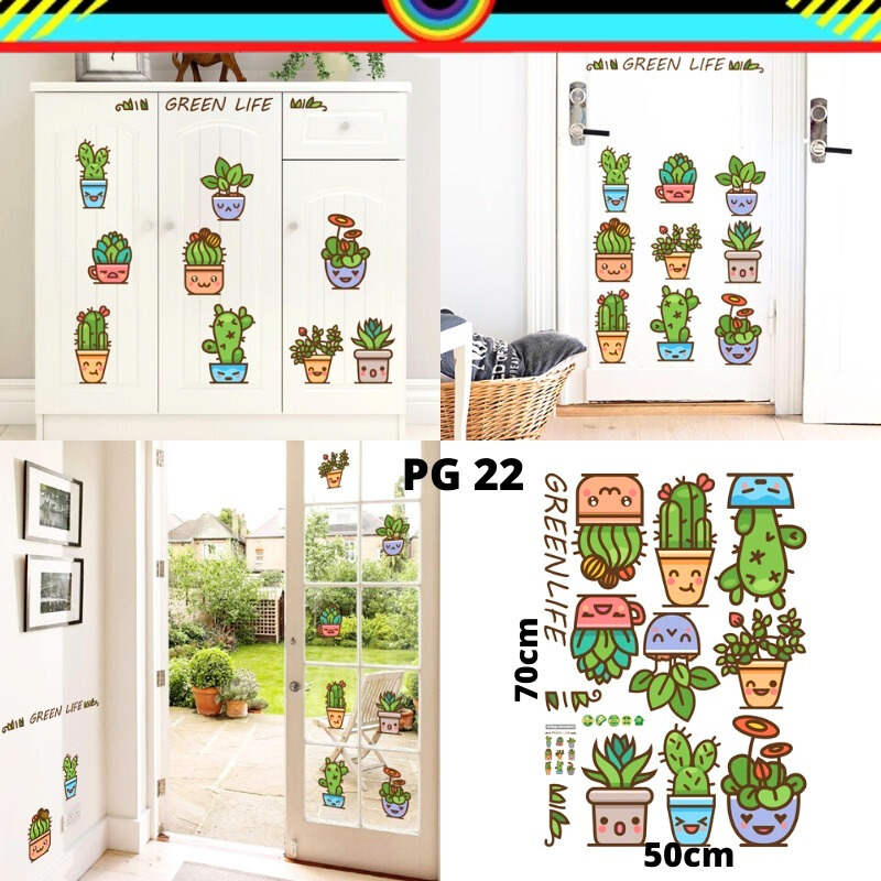 Jual WALL STICKER WALLSTICKER STIKER SETIKER HIASAN DINDING MOTIF POT ...
