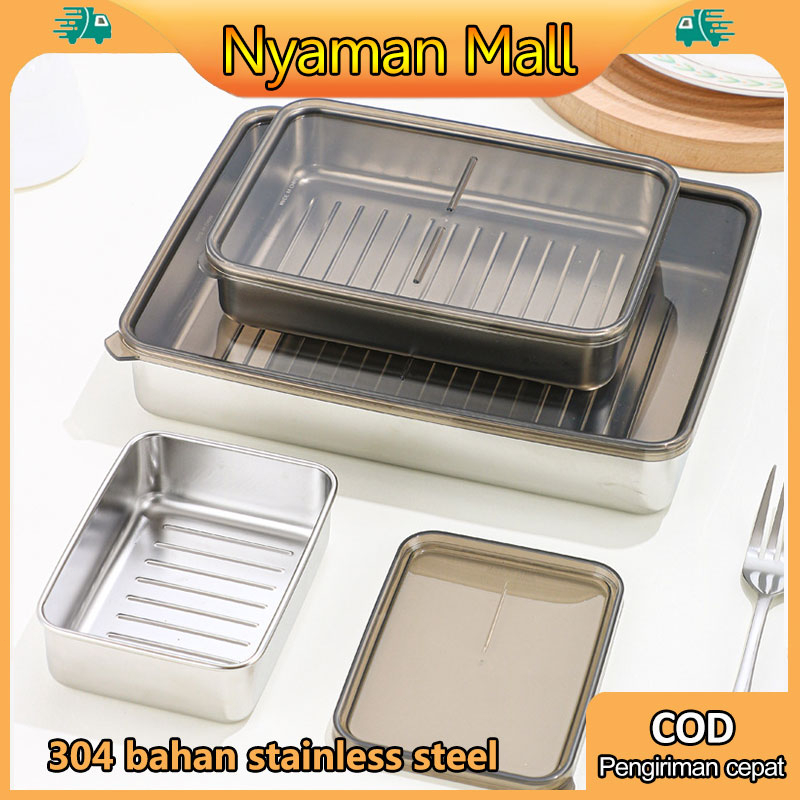 Jual Bento Box Stainless Steel Lunch Container Kotak Penyimpanan ...