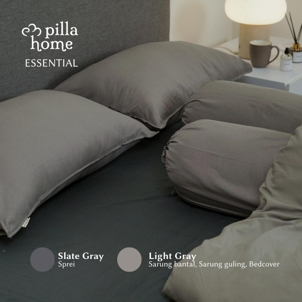 Jual Pilla Home Sprei Set Mix 200x200 Essential Warna Polos Bantal ...