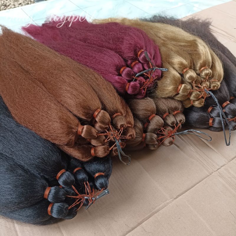 Jual Rambut cemara polos panjang 70cm berkualitas halus | Shopee Indonesia