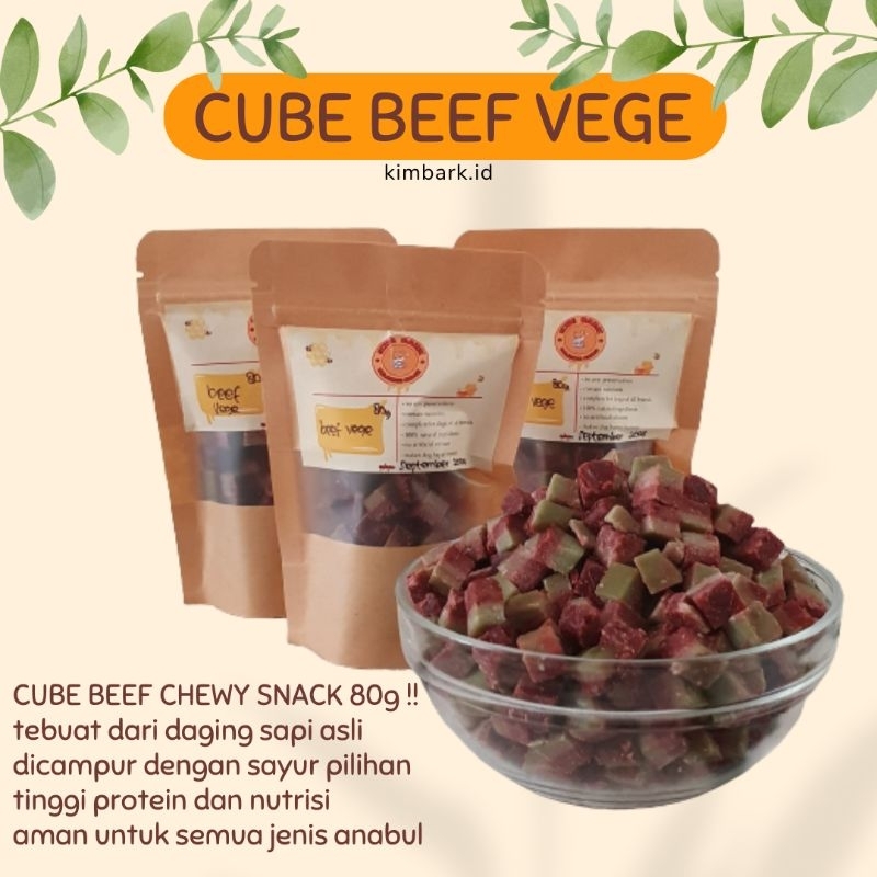 Jual kimbark - CUBE BEEF CHEWY SNACK !! 80g snack kualitas terbaik ...