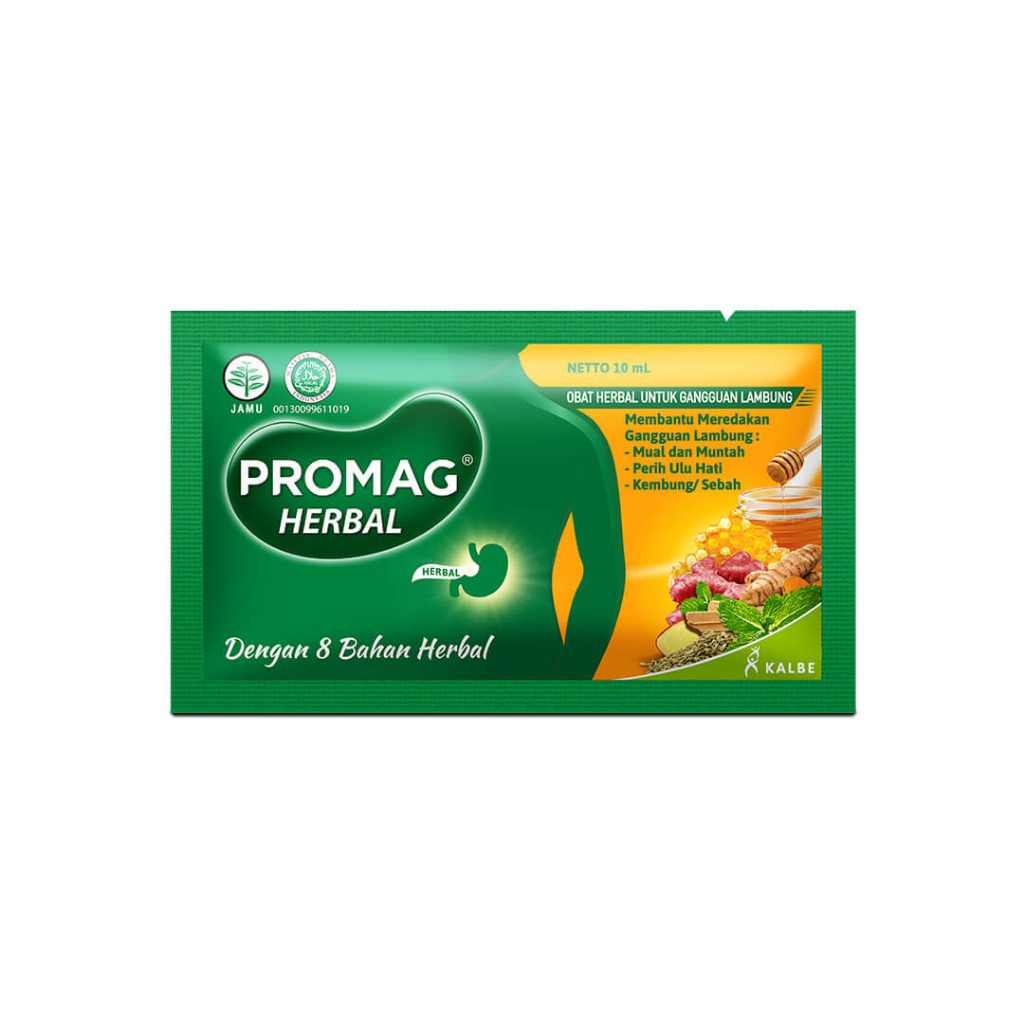 Jual Promag Herbal Sachet Cair - Obat Kembung, Asam Lambung, Sakit Maag ...